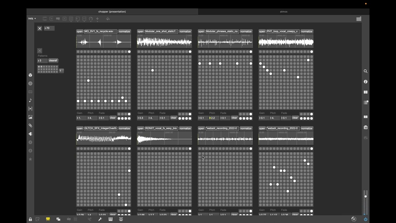 Max/MSP Chunk Sequencer