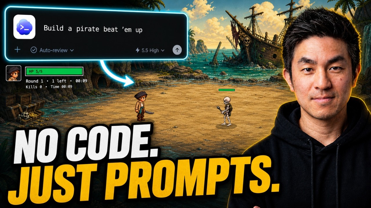 Vibe Code a Complete 2D Beat 'Em Up Game From Scratch - Full Tutorial (Codex, Phaser, Images 2.0)