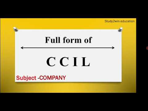 CCIL ka full form | Full form of CCIL in English | Subject - COMPANY