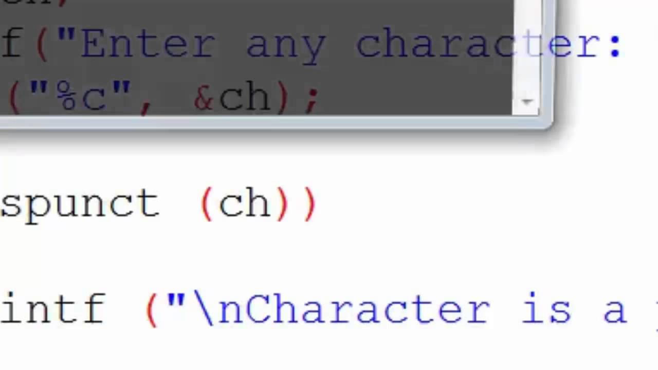 110. ispunct function in C Programming (Hindi)