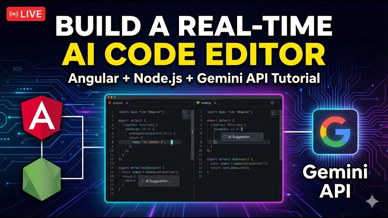 Building a Real-Time Collaborative Code Editor with AI | Angular + Node.js + Gemini API Tutorial