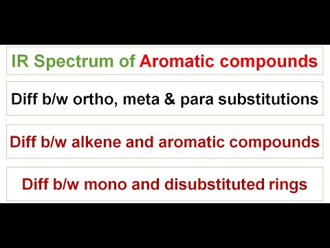 FTIR-17 || IR spectrum of aromatic molecules || Distinction b/w ortho, meta & para | IR spectroscopy