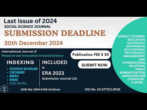 Social Science Journal Included in Excellence Research Australia (ERA) 2023 Submission Journal List