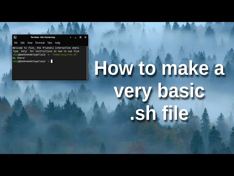 How to make a basic .sh file (Not detailed but whatever)