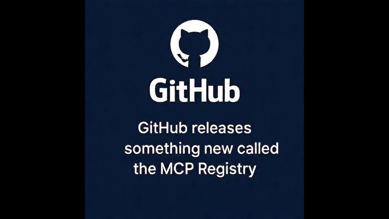 𝗚𝗶𝘁𝗛𝘂𝗯 𝗝𝘂𝘀𝘁 𝗗𝗿𝗼𝗽𝗽𝗲𝗱 The new MCP Registry