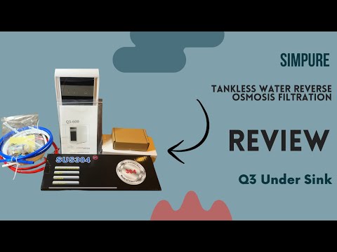 SimPure Q3-600 Tankless Reverse Osmosis System - Product Review Unboxing