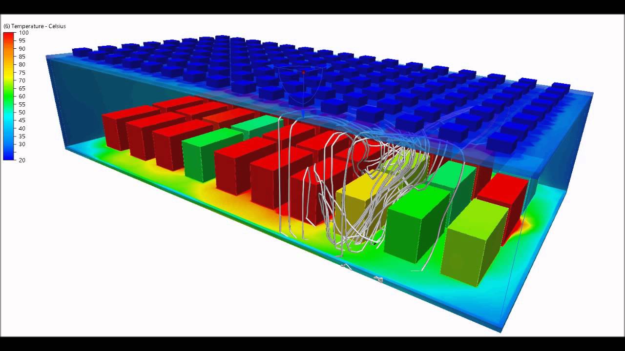 Simulation CFD - Particles Trace Animation
