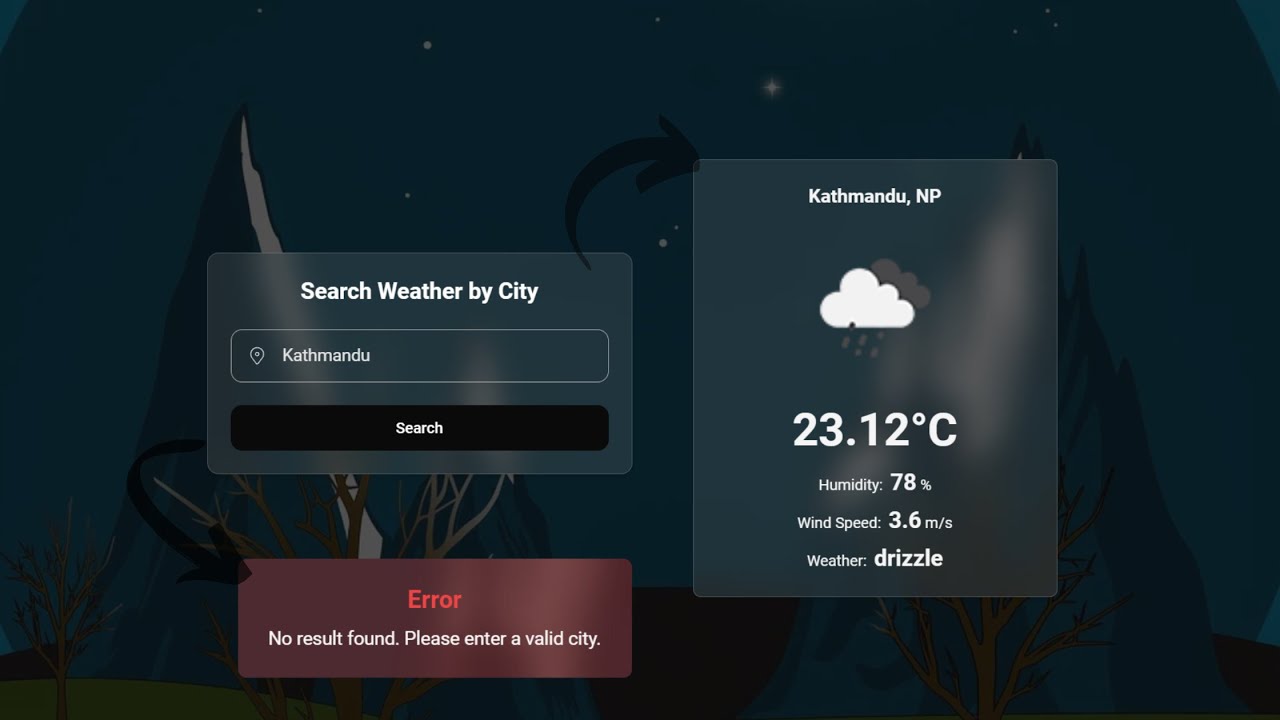 Build a Weather App in react js and tailwind css | Glassmorphism