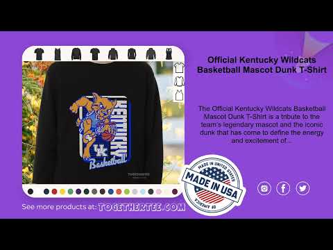Official Kentucky Wildcats Basketball Mascot Dunk T-Shirt
