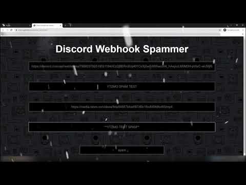 Discord Webhook Spammer No Download required