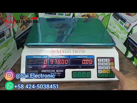 Colocar y Quitar Decimales en Balanzas (Básculas) American Boss 40kg, 200kg, 350kg 700kg