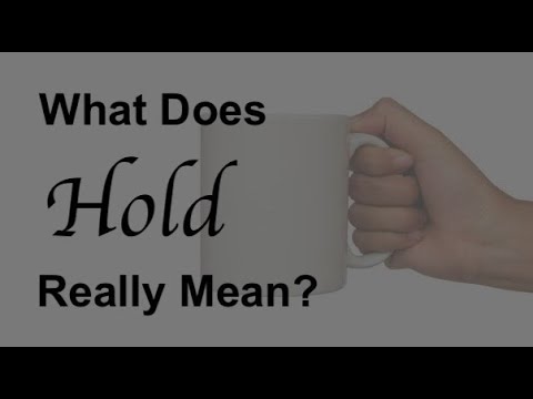Master every meaning of hold in minutes
