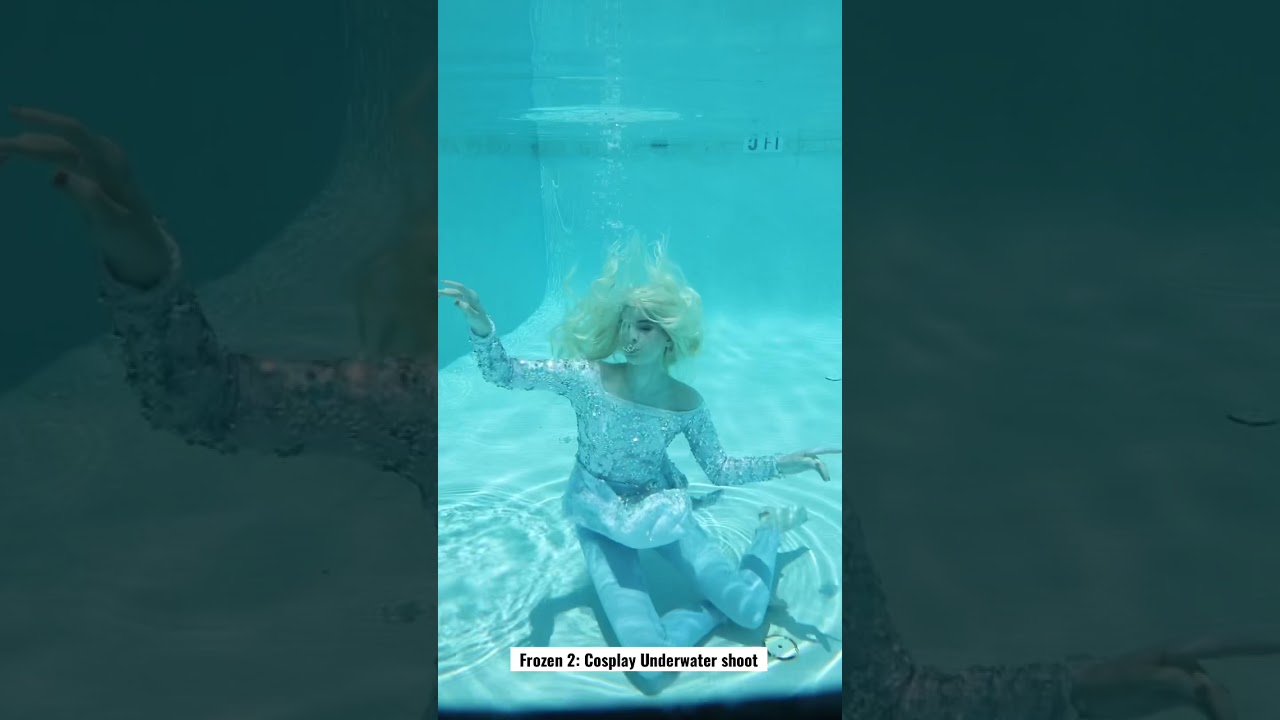Frozen 2: Underwater Cosplay BTS #shorts