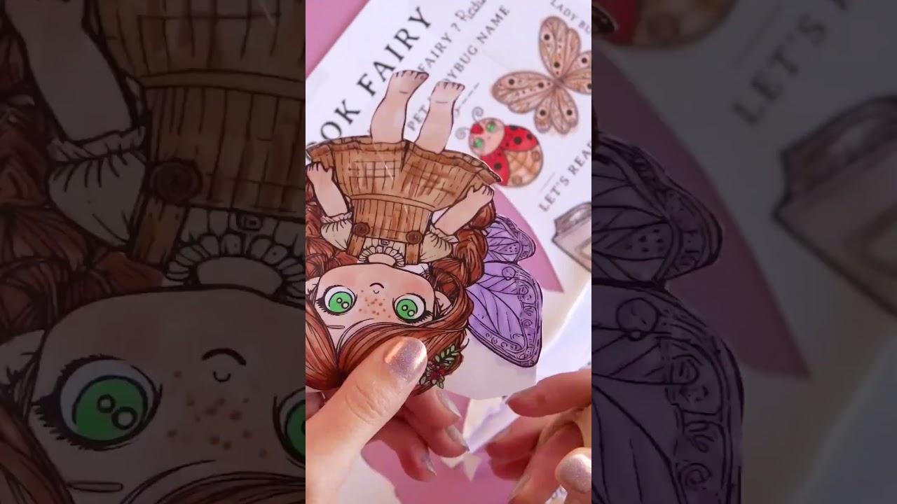Book Fairy Printable Craft for Kids | Color, Cut & Play Paper Doll Activity