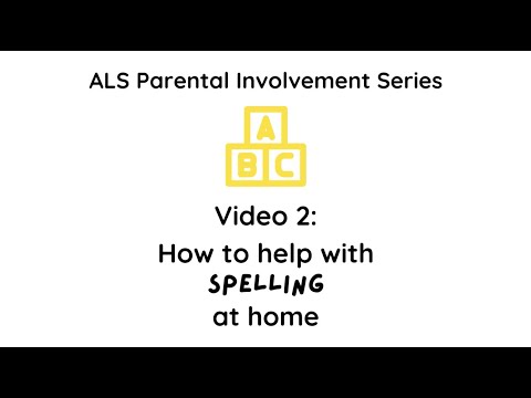 How to help develop your child's spelling skills at home