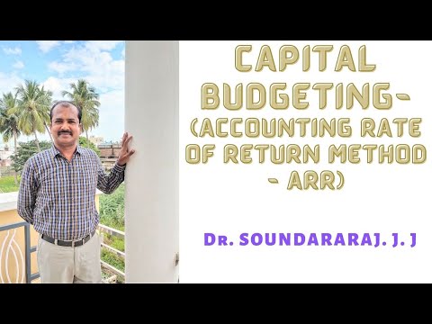 ACCOUNTING RATE OF RETURN METHOD- ARR
