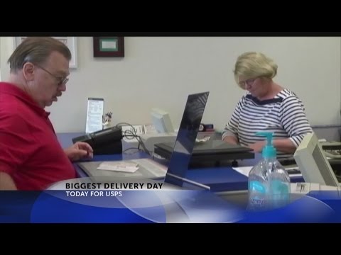 Monday is biggest delivery day for USPS