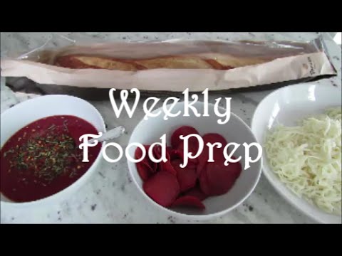 Weekly Food Prep | Easy French Bread Pizzas for Kids' Lunches