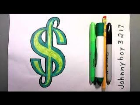 how to draw a Dollar Sign 💲 Make ASMR Coloring: Vibrant for Cool Relaxation 💵 $💰 Symbol Cash Money