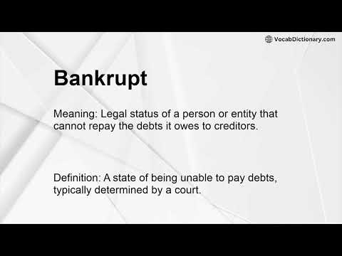 Bankrupt Meaning
