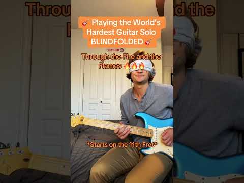 ???? Playing the World’s Hardest Guitar Song BLINFOLDED