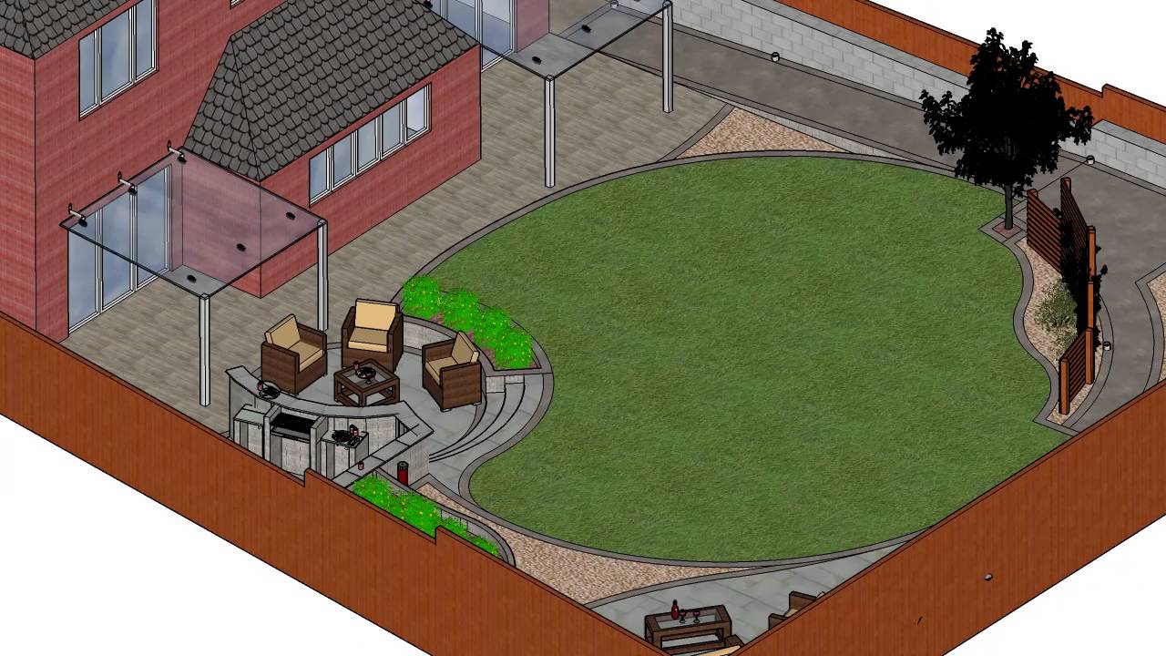 3D Garden Design Animation