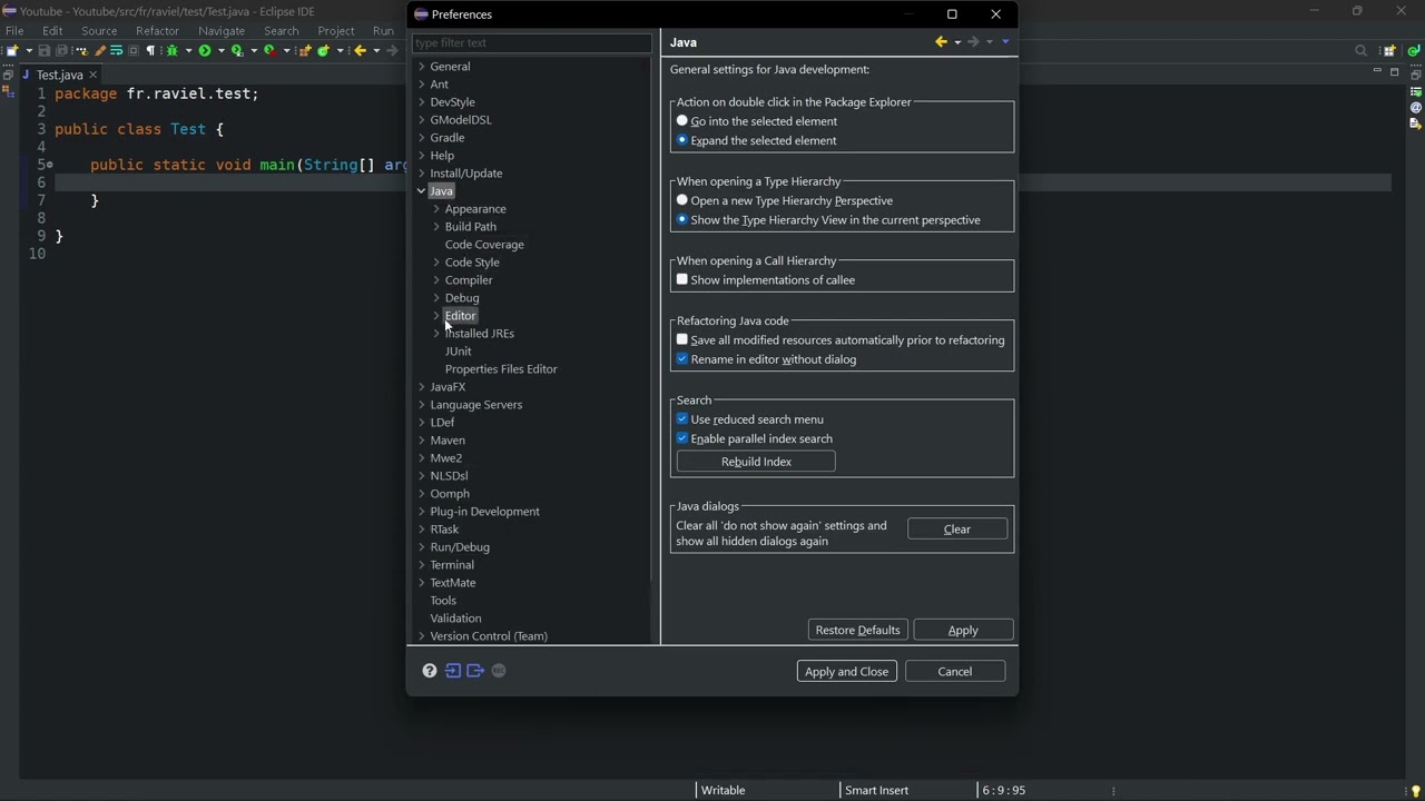 Enable autosave in Eclipse