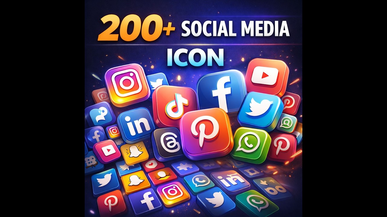 200+ Social Media Icons Pack Every Designer Needs
