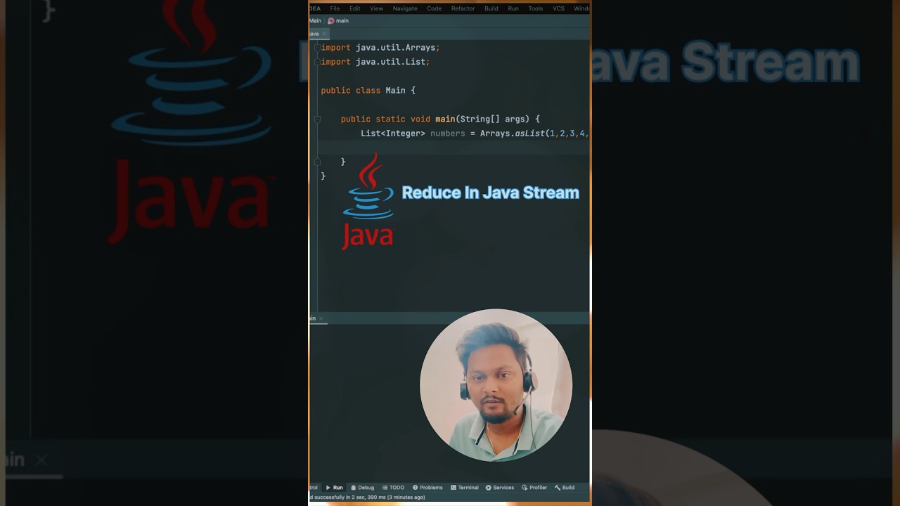 Reduce in Java Stream Api #java #javaprogramming #code #programming #coding