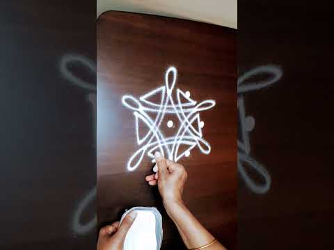 3x2 small and beautiful rangoli design idea for beginners #rangoli #indianart