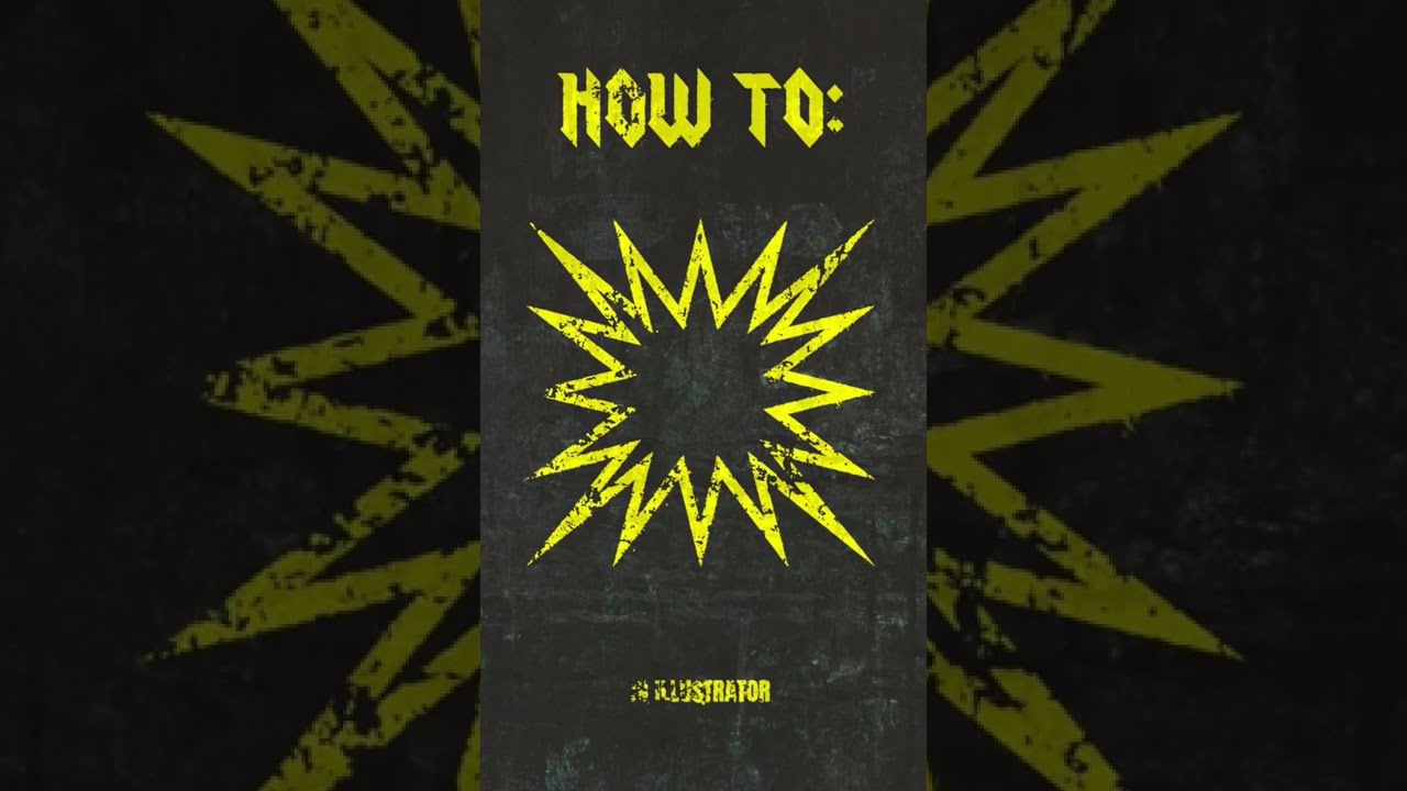 💥 Explosion Icon in Adobe Illustrator! #graphicdesign