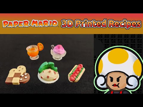 Free STL file Paper Mario Recipe Collection Part 2 🍔 ・Design to ...