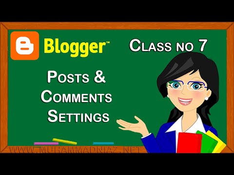 Posts and Comments Settings in Blogger Urdu بلاگر Hindi ब्लॉगर
