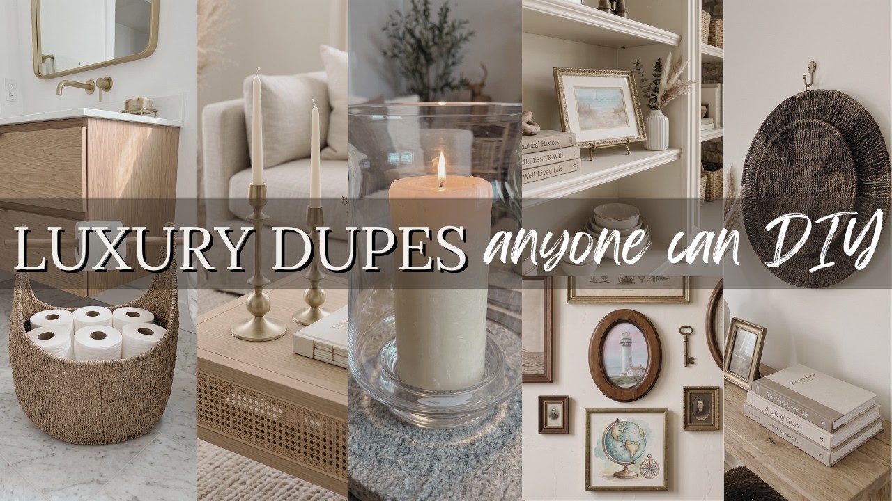 How to Make High End Home Decor from Thrift Finds | Easy Designer Dupes Anyone Can DIY