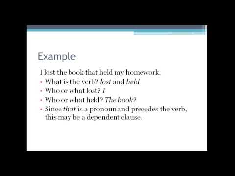 LN 08.04 Kinds of Dependent Clauses