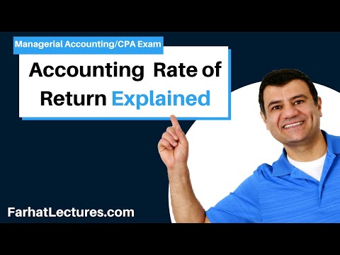Accounting Rate of Return ARR Explained