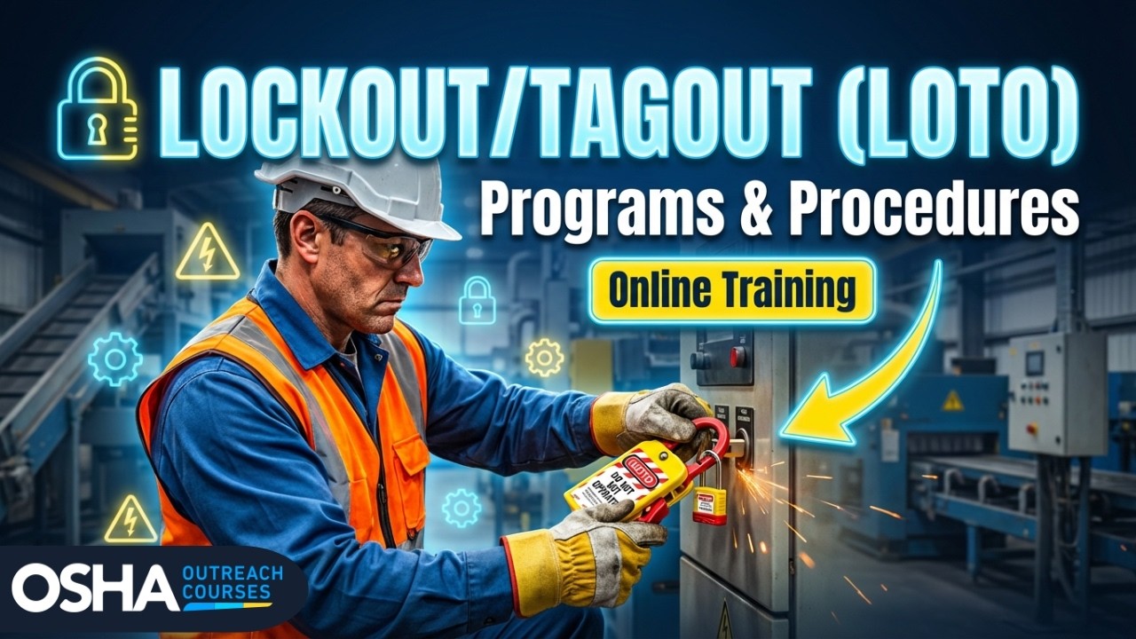 Lockout Tagout (LOTO) Training | OSHA LOTO Safety Course | OSHA Outreach Courses