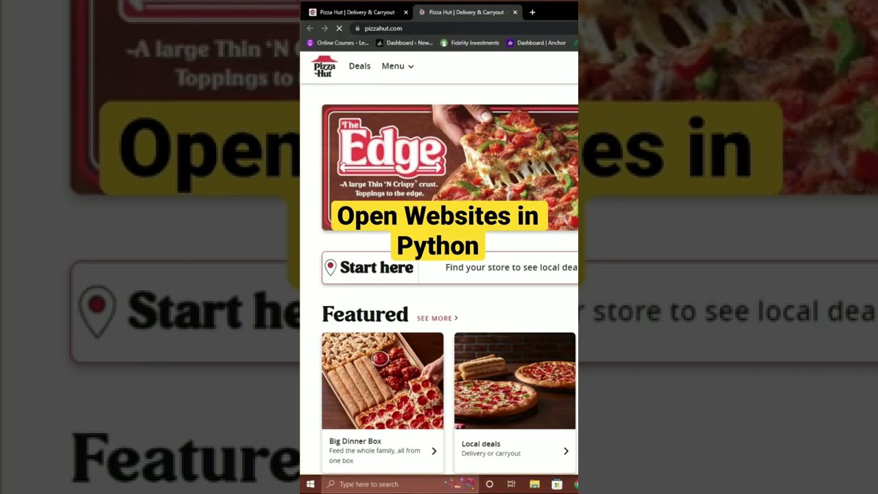 Open Websites in Python