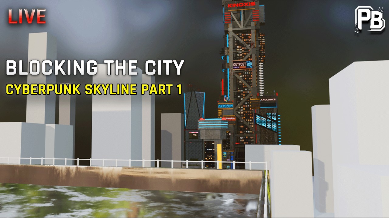 Building a Cyberpunk Rooftop in Blender (LIVE Part 1) | NEON DREAMS