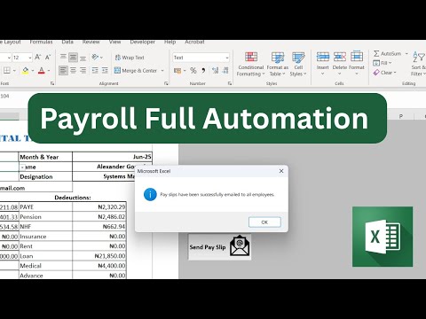 How to Export & Email Payslips Automatically Using Excel VBA | Full Automation Tutorial