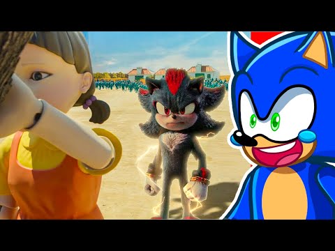 Sonic watches Shadow the Hedgehog in Squid Game?!