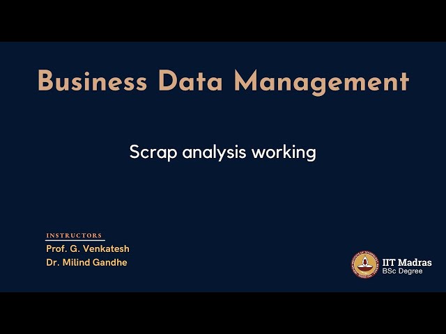 Understanding the Dynamics of Scrap Analysis in Production | Galaxy.ai ...
