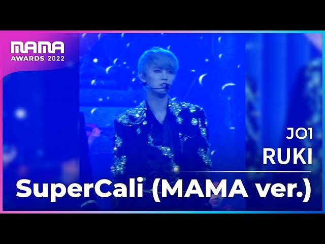 [Plus Cam] RUKI (시로이와 루키)│JO1(제이오원) - SuperCali (MAMA ver.)│@2022 MAMA AWARDS | Mnet Plus