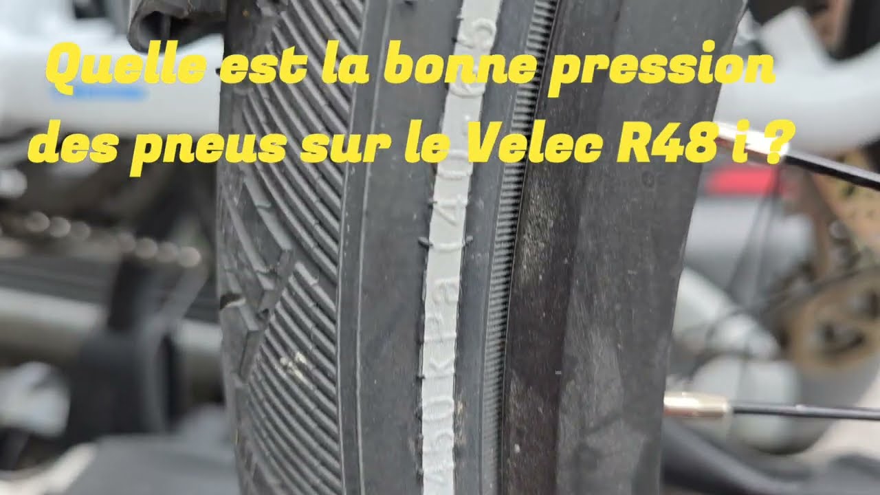 ELECTRIC BIKE - VELEC R48 i - What is the Correct Tire Pressure?