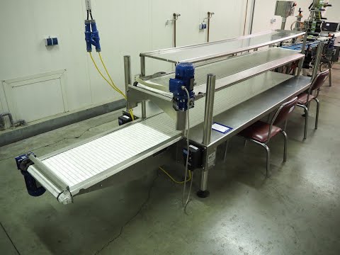 1049-10: BBC Technologies 3 tier height adjustable packaging table