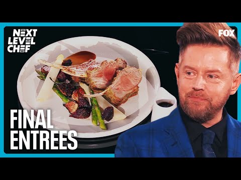 Judges React to the Final 3’s Finale Entrees | Next Level Chef
