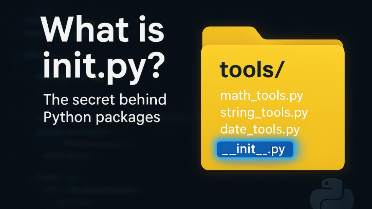 init.py EXPLAINED!  Why Every Python Folder Needs It || Coding Hives