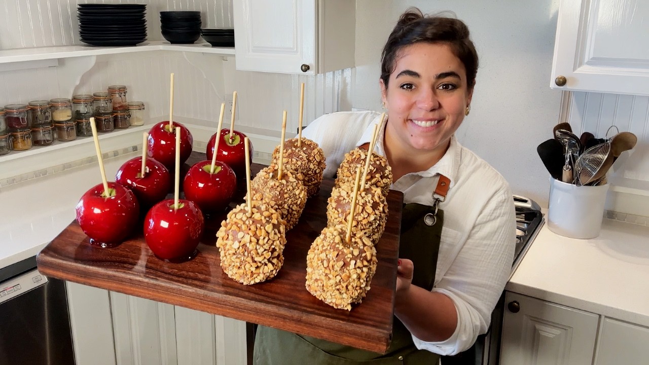 A Fall Favorite! Homemade Candy Apples and Carmel Apples!