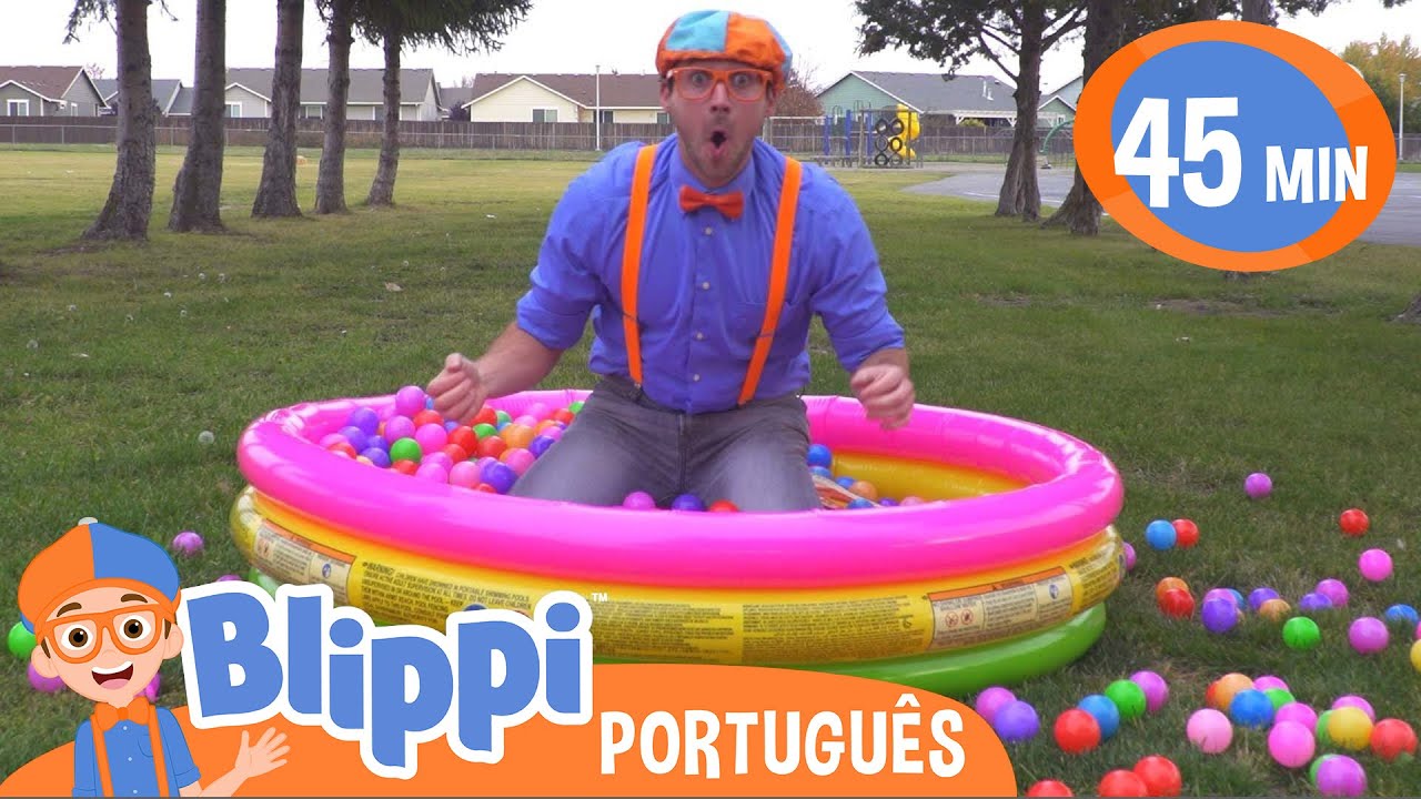 Aprenda Cores na Piscina de Bolinhas | +Vídeos Educativos para Crianças | As Aventuras de Blippi