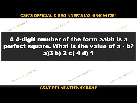 A 4-digit number of the form aabb is a perfect square. What is the value of a - b?